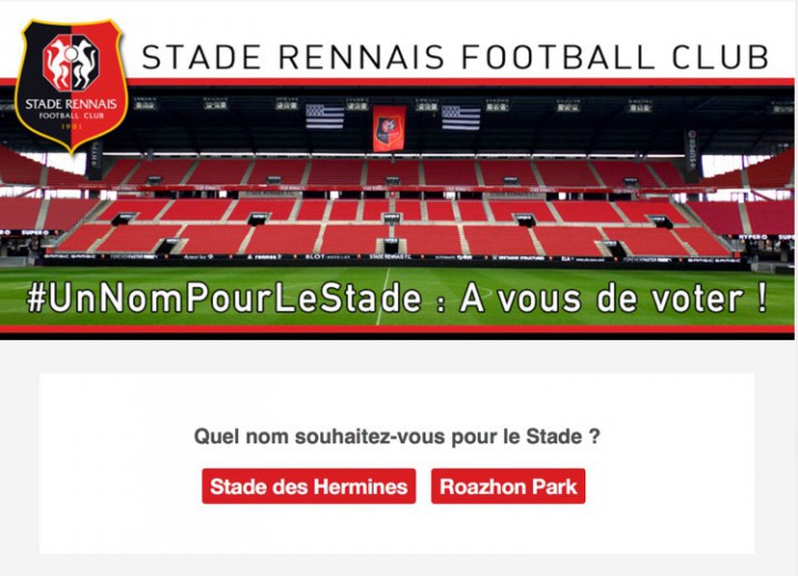 Appel aux votes pour le futur nom du Stade de Rennes • OStadium.com