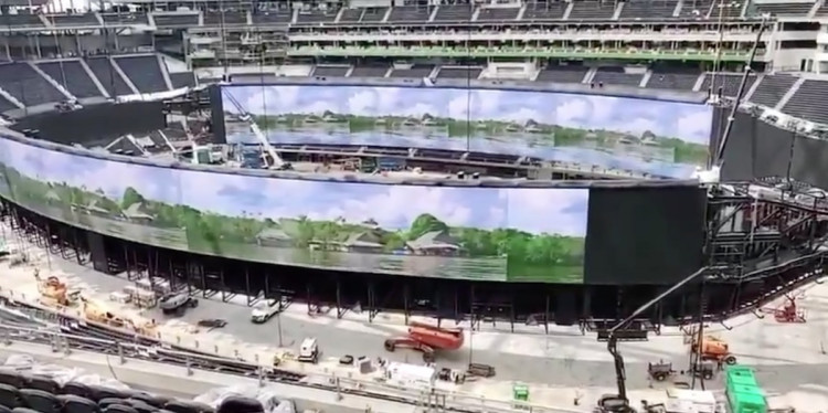 Ecran Oculus au SoFi Stadium • OStadium.com