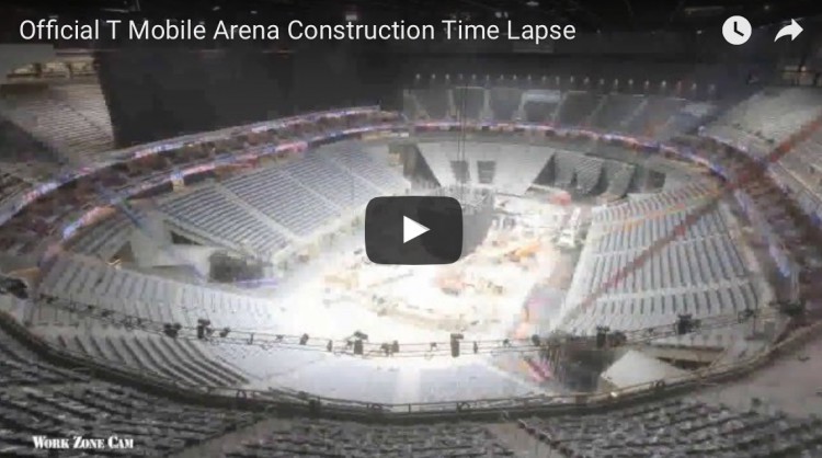 Construction du T-Mobile Arena en time lapse • OStadium.com