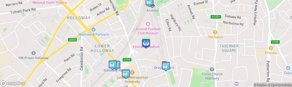 Transports de Emirates Stadium • OStadium.com