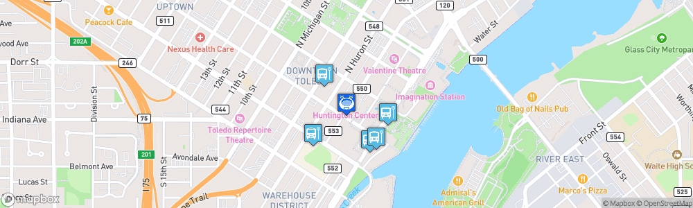 Transports de Huntington Center • OStadium.com